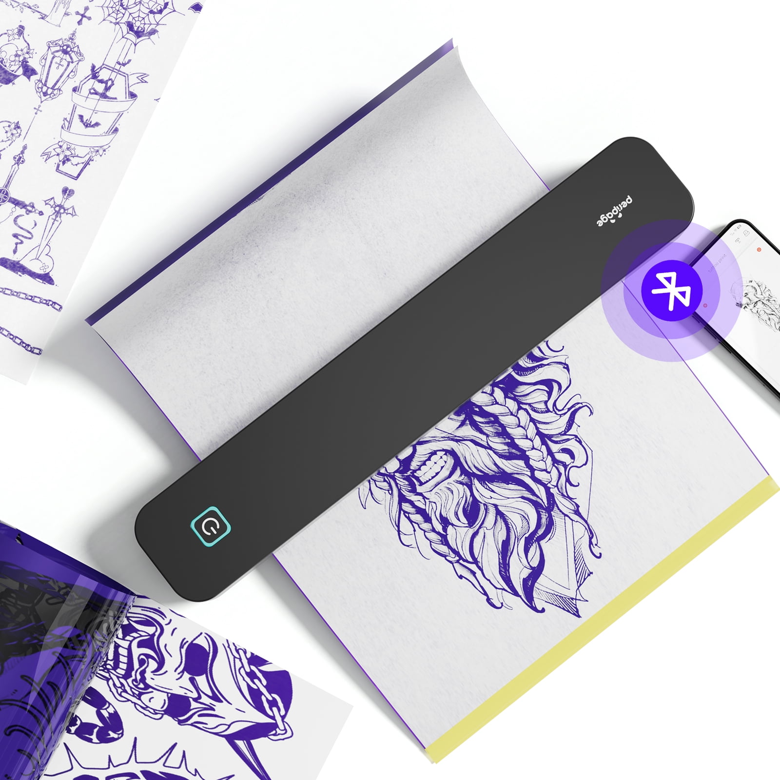 PeriPage P92 Wireless Tattoo Stencil Printer,Thermal Tattoo Machine ...