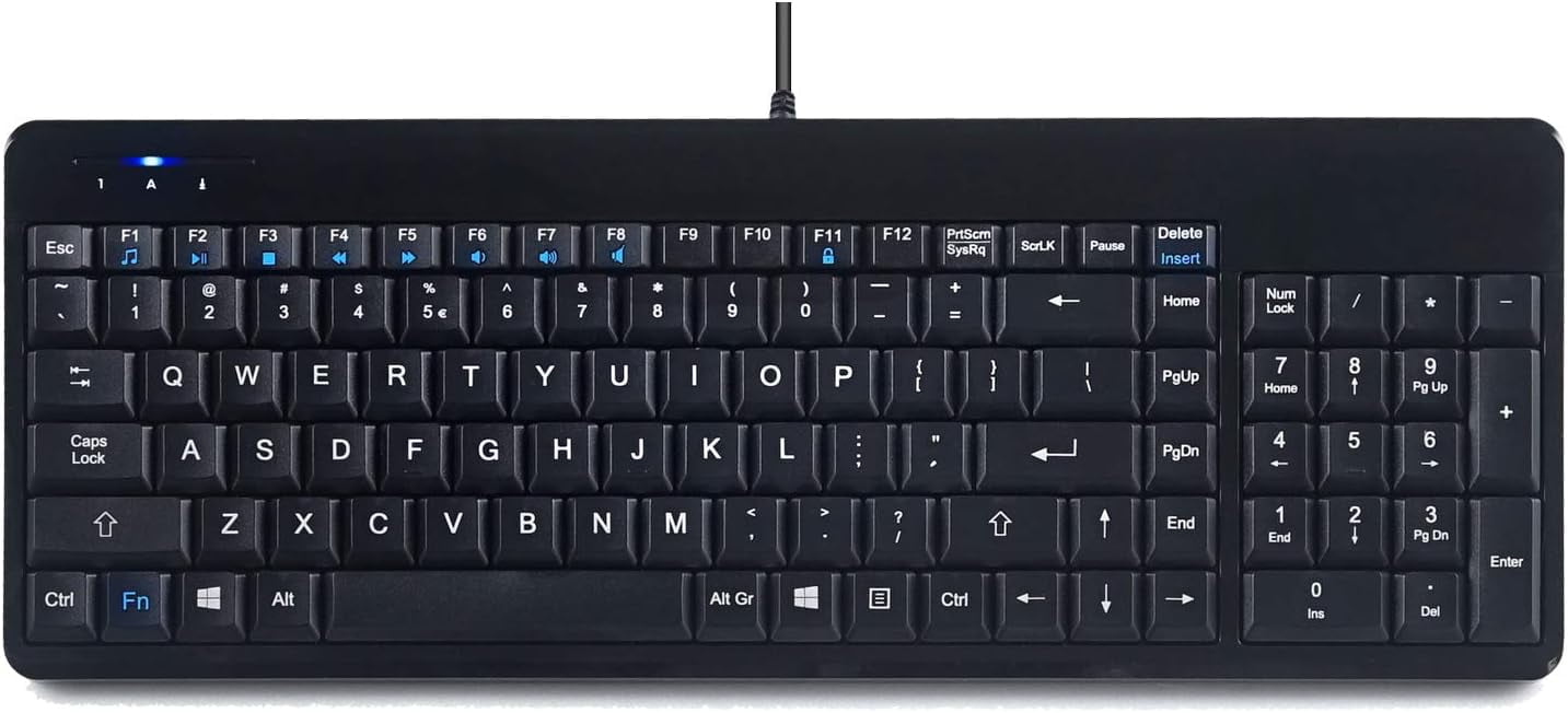 Periboard-220H Us, Wired Compact Usb Keyboard With 2 Hubs - Build-In ...