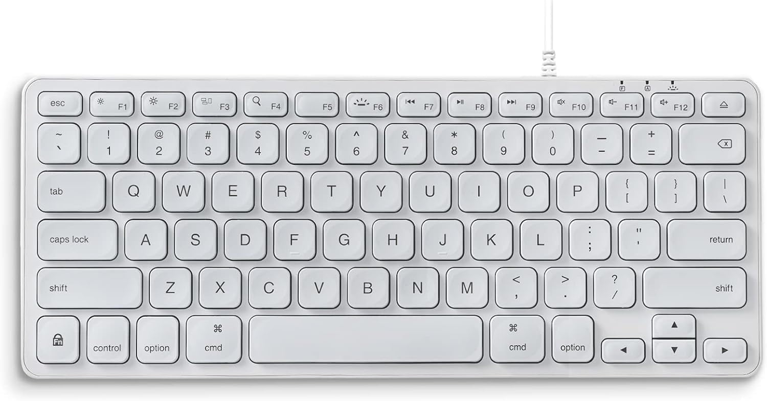 Periboard-332Mw Wired Backlit Scissor Keyboard - Compatible With Mac Os ...
