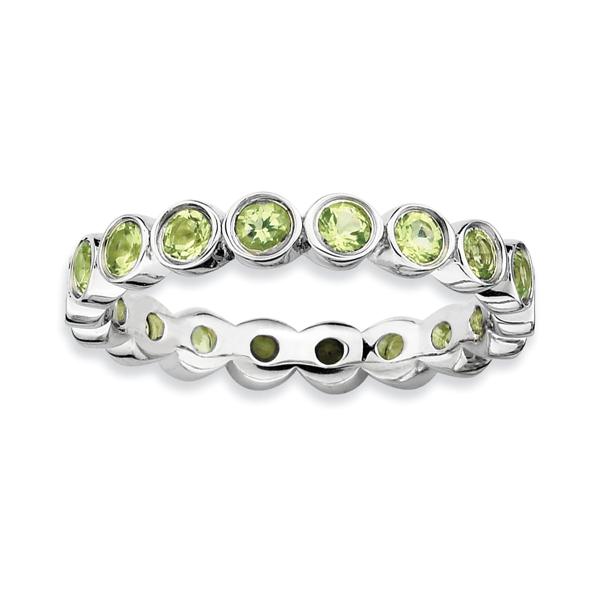 Peridot Sterling Silver Ring - Walmart.com
