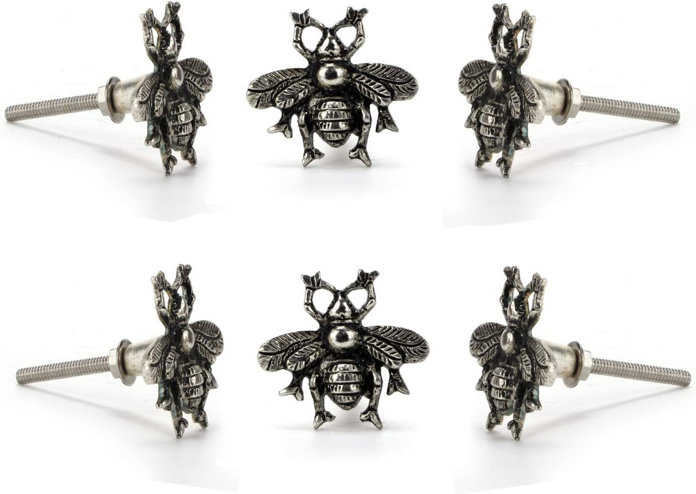 Perilla Home Set of 6 Bee Knobs Decorative Knobs for Home Kitchen ...