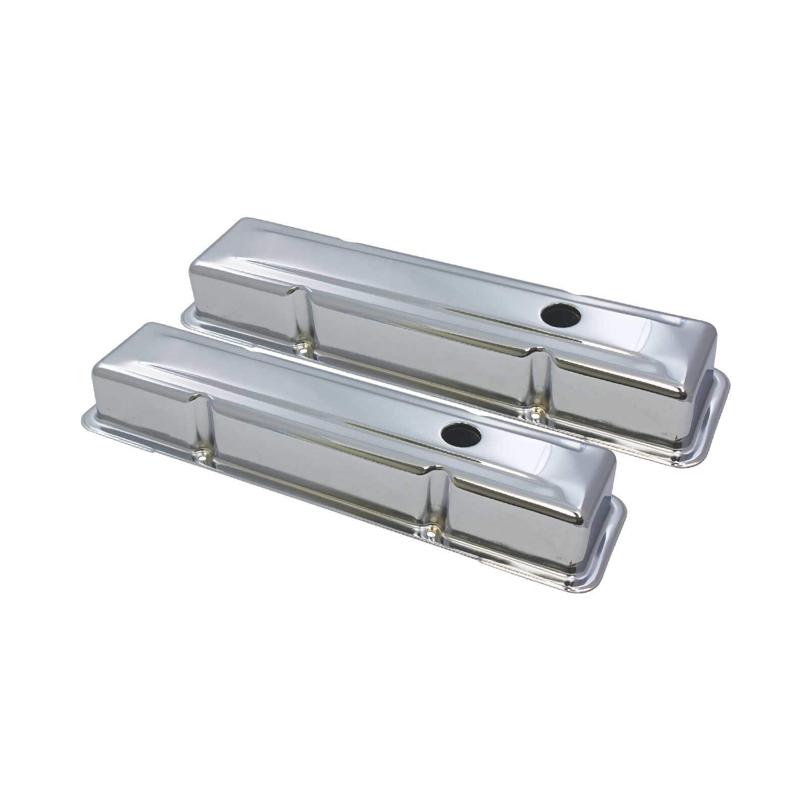 Perimeter-Bolt Short Valve Covers w/ Breather for Chevy Small Block ...