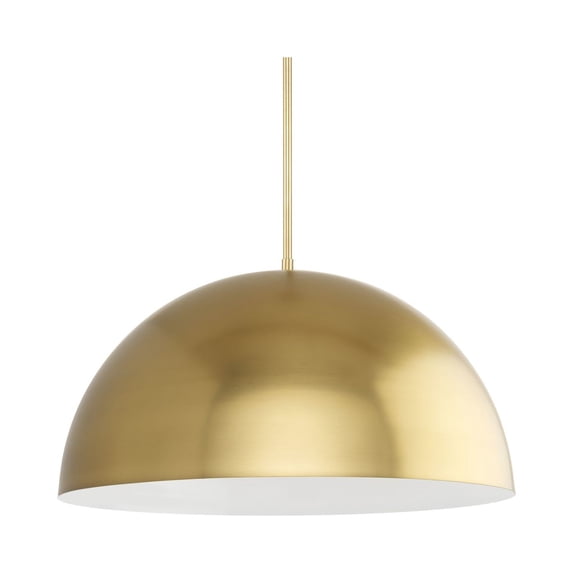 Perimeter Collection One-Light Brushed Gold Mid-Century Modern Ceiling ...