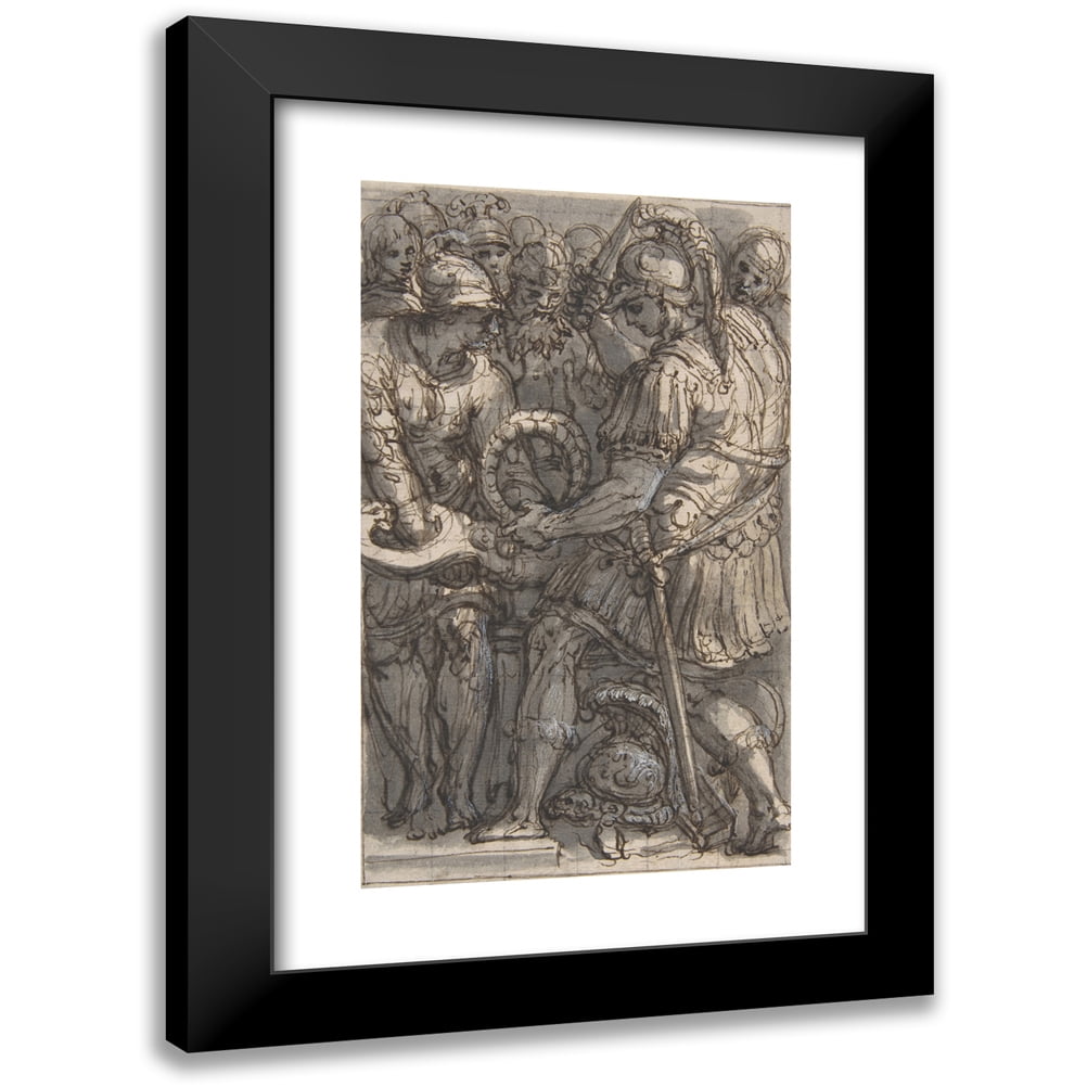 Perino Del Vaga 10x14 Black Modern Framed Museum Art Print Titled ...