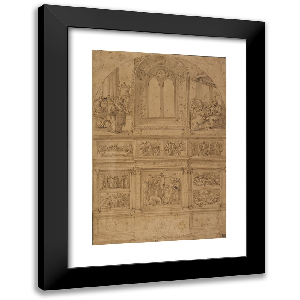 Perino Del Vaga 11x14 Black Modern Framed Museum Art Print Titled ...