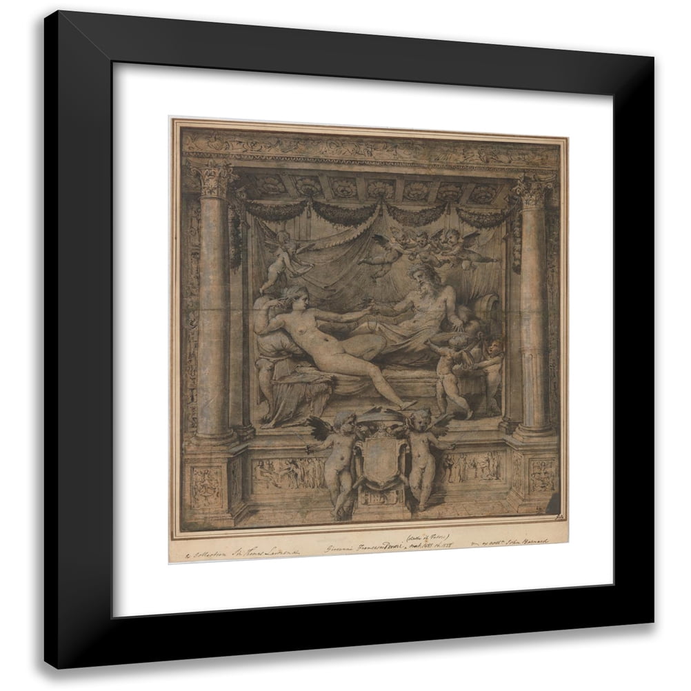 Perino Del Vaga 12x14 Black Modern Framed Museum Art Print Titled ...