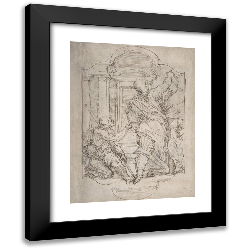 Perino Del Vaga 15x18 Black Modern Framed Museum Art Print Titled ...