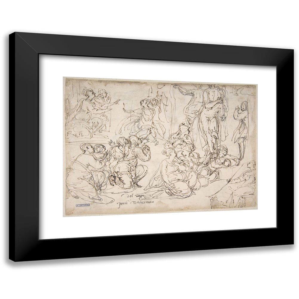 Perino Del Vaga 18x14 Black Modern Framed Museum Art Print Titled ...