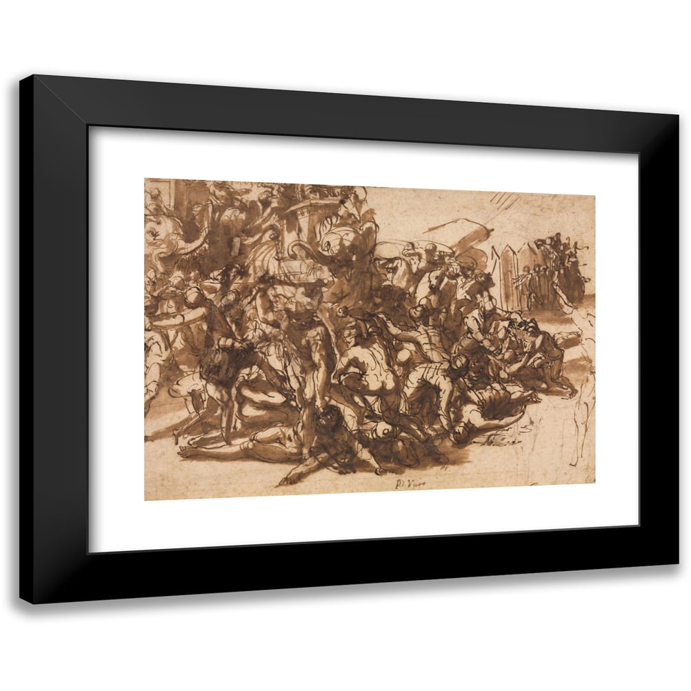 Perino Del Vaga 18x14 Black Modern Framed Museum Art Print Titled ...