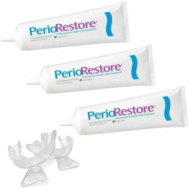 Perio Restore® Gel 3 Ounce Tube; 3 Pack. 1.7% Hydrogen Peroxide Oral ...