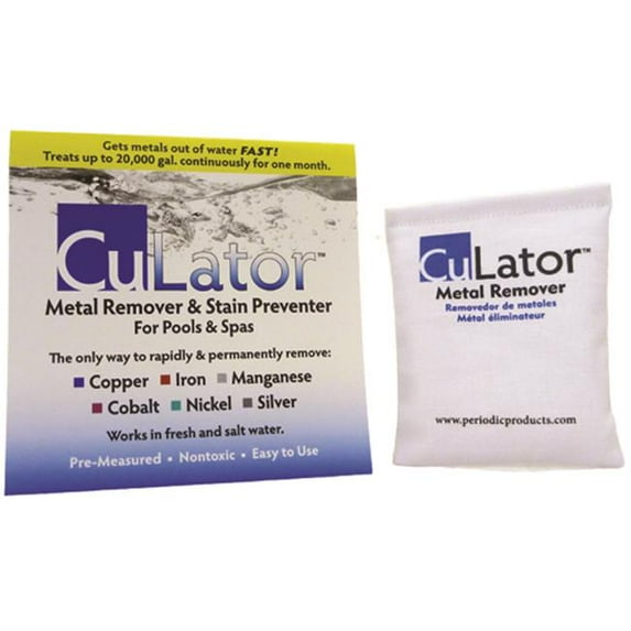 Periodic Products CuLator PowerPak 1.0, Metal Stain Remover for Pools ...