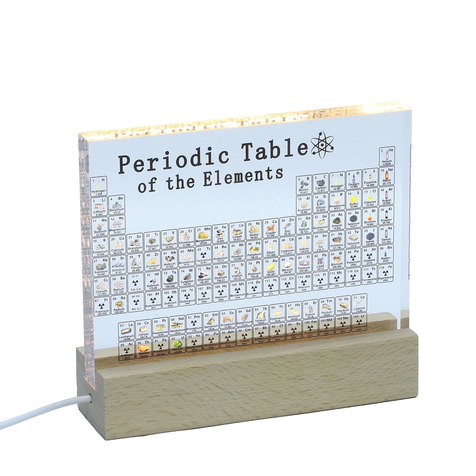 Periodic Table Acrylic Ornament Periodic Table Of Chemical Elements ...
