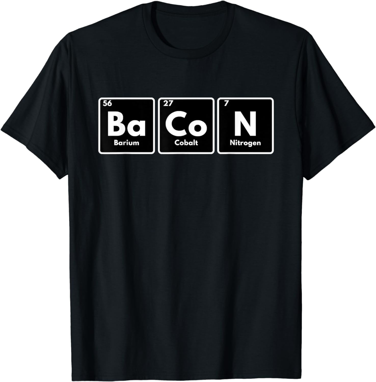 Periodic Table Bacon - Funny Bacon Lover & Foodie T-Shirt - Walmart.com