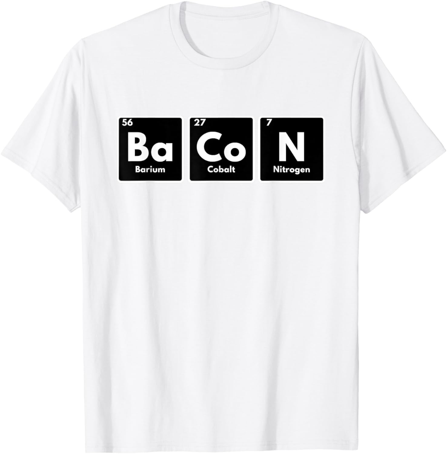 Periodic Table Bacon - Funny Bacon Lover & Foodie T-Shirt - Walmart.com