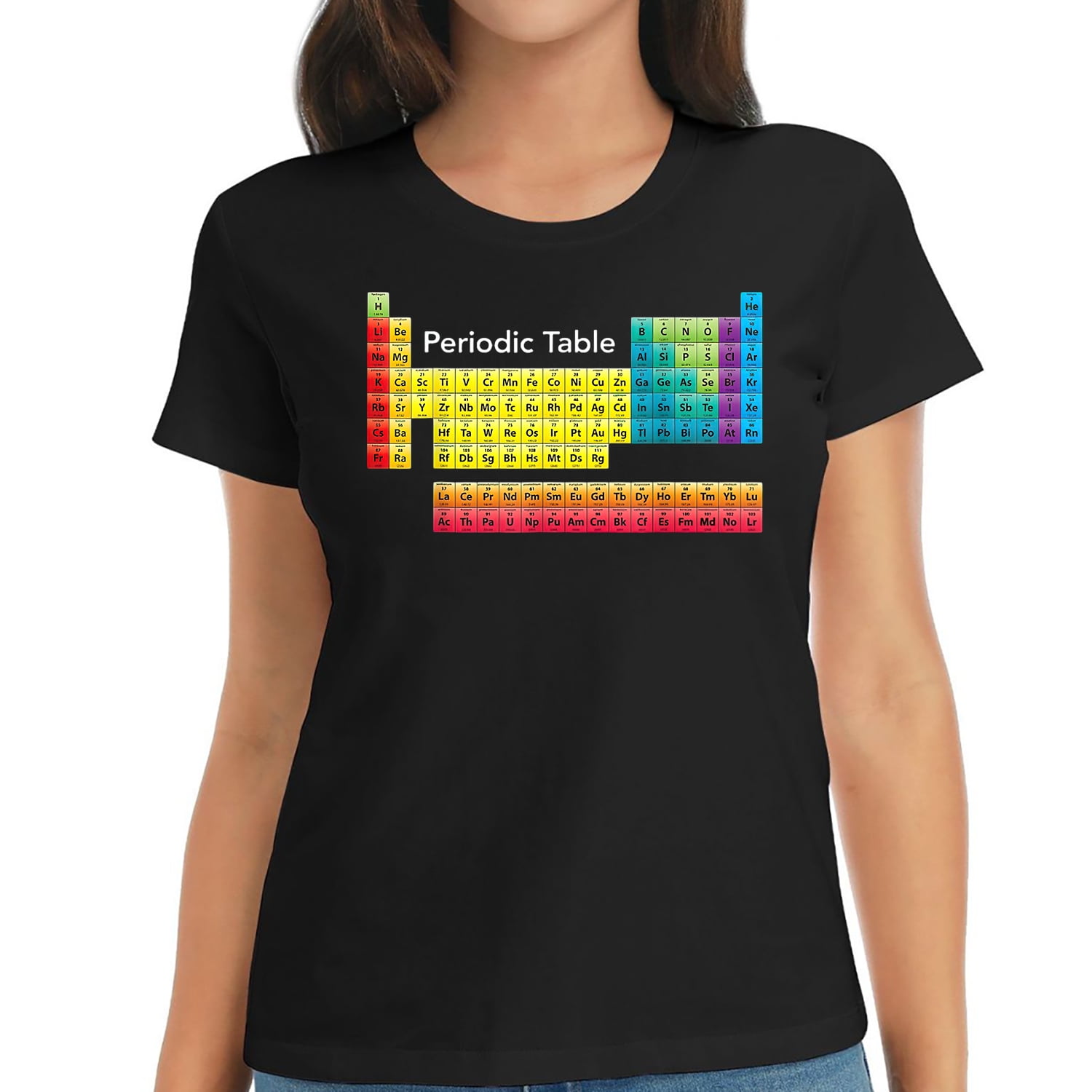 Periodic Table Color Coded T-Shirt - Walmart.com