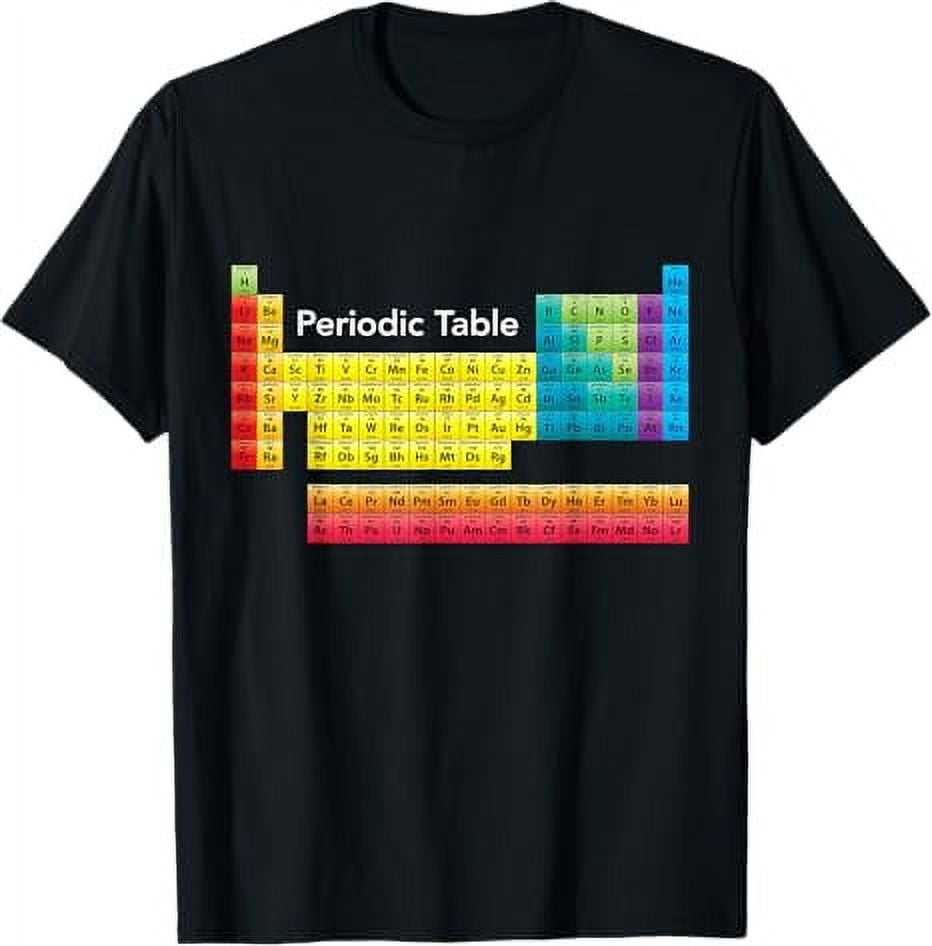 Periodic Table Color Coded T-Shirt - Walmart.com