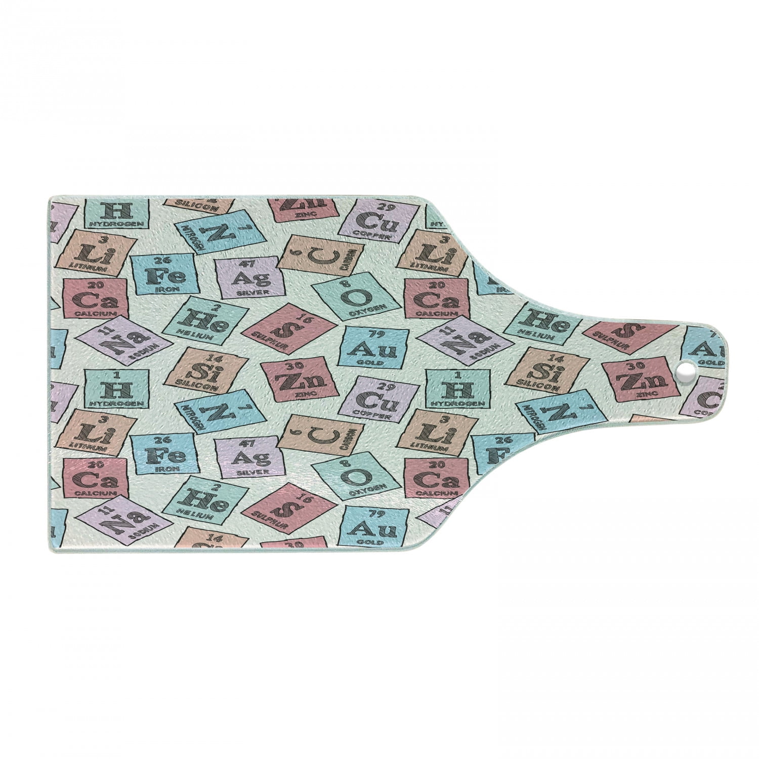 Periodic Table Cutting Board, Sketch Style Chemistry Elements Science ...