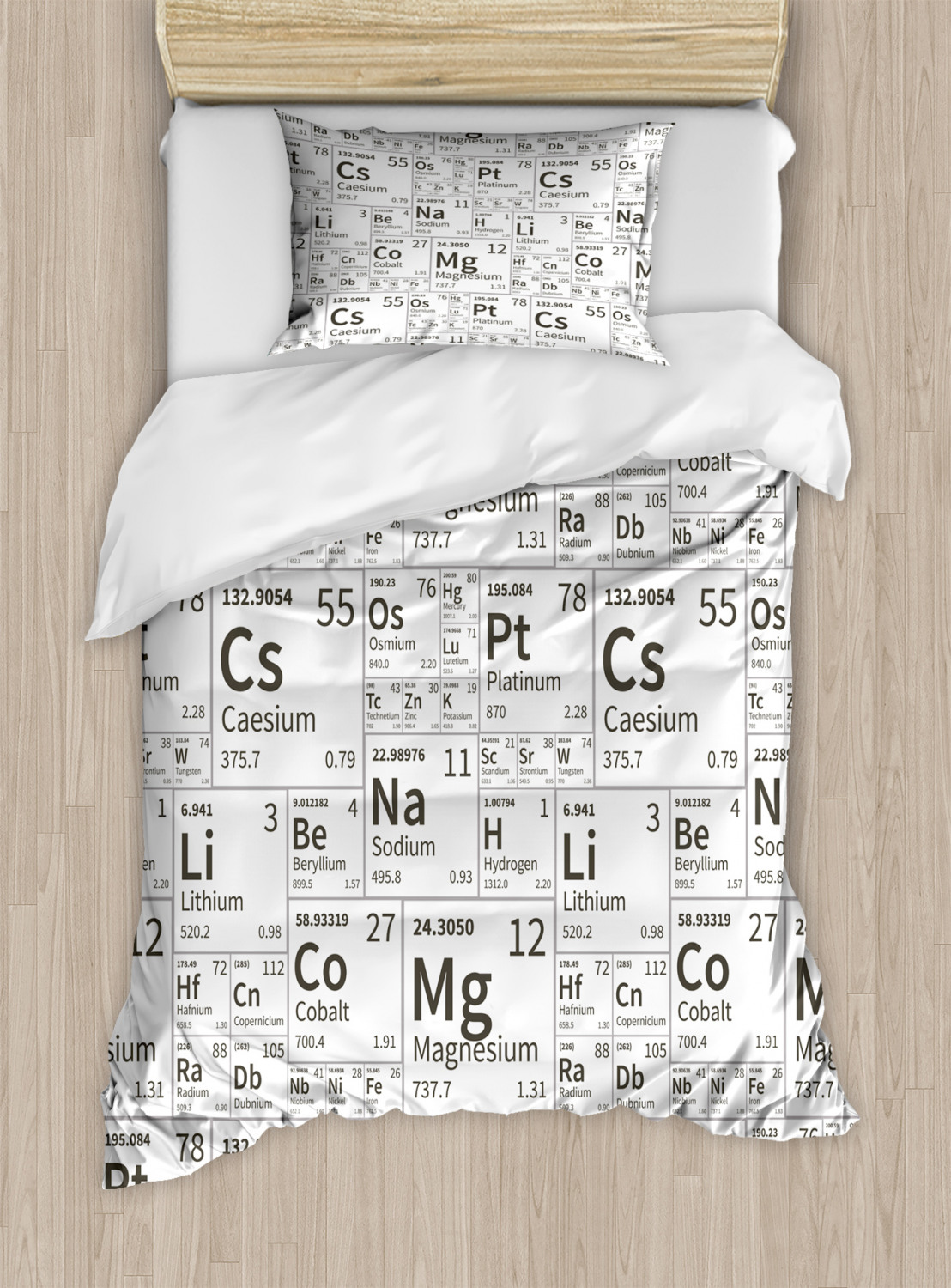 Periodic Table Duvet Cover Set, Life Smart Inspired Chemistry Themed ...