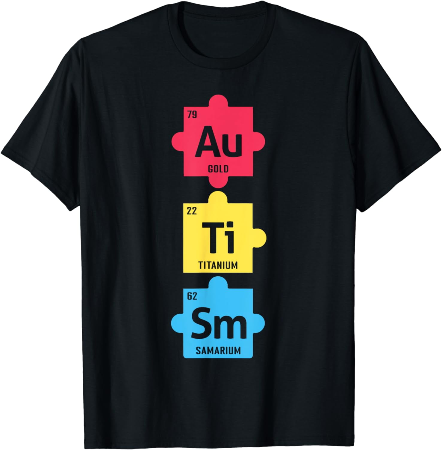Periodic Table Elements Colorful Puzzle Autism Awareness T-Shirt ...