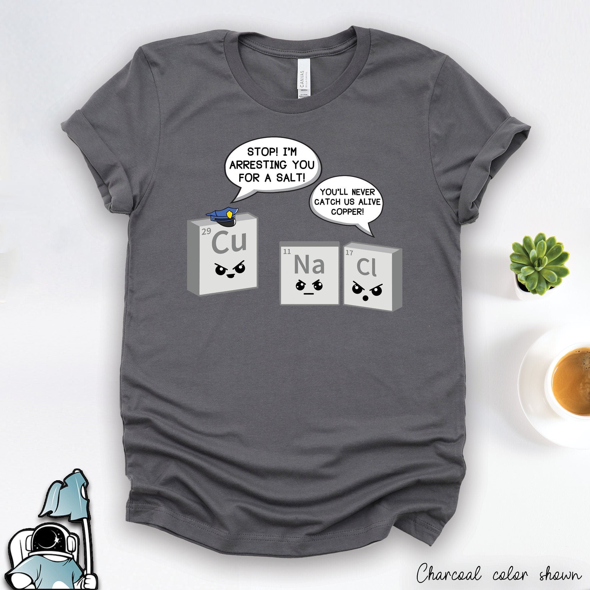 Periodic Table Elements Tee - Salt Copper Chemistry Science Teacher ...