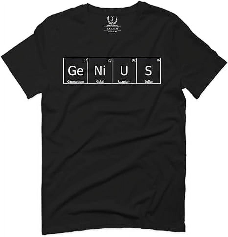 Periodic Table Genius Elements Funny Science Graphic Chemistry for Men ...