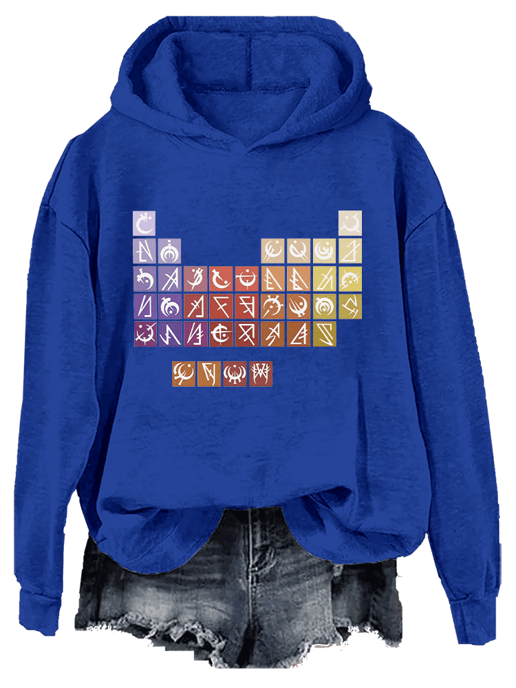 Periodic Table Hoodie, Periodic Table Sweatshirt, Periodic Table Shirt ...