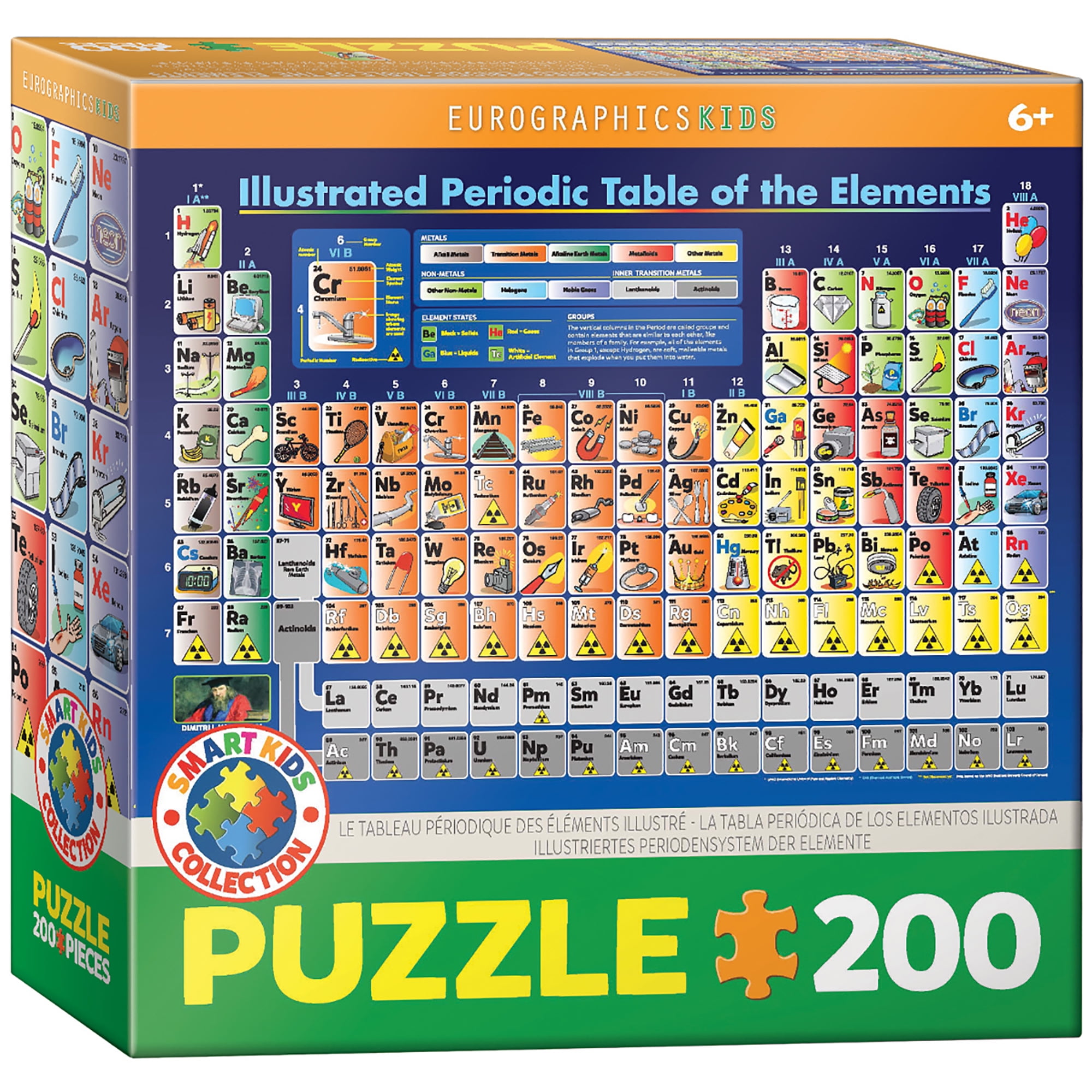 Periodic Table Illustrated Puzzle, 200 Pieces - Walmart.com