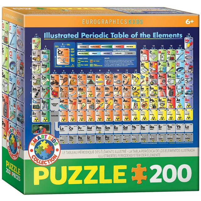 Periodic Table Illustrated Puzzle, 200 Pieces - Walmart.com