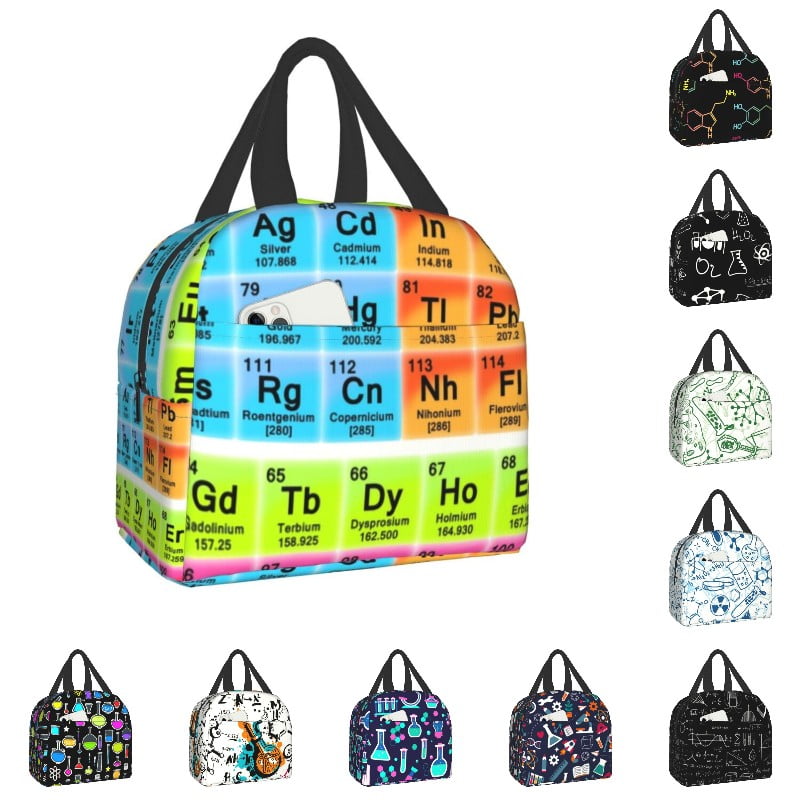 Periodic Table Insulated Lunch Bags for Camping Travel Science ...