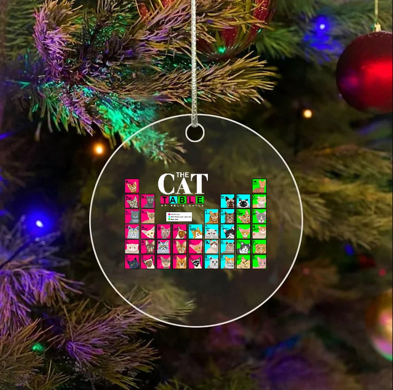 Periodic Table Of Cats Science Chemistry Student Teacher Women Ornament ...