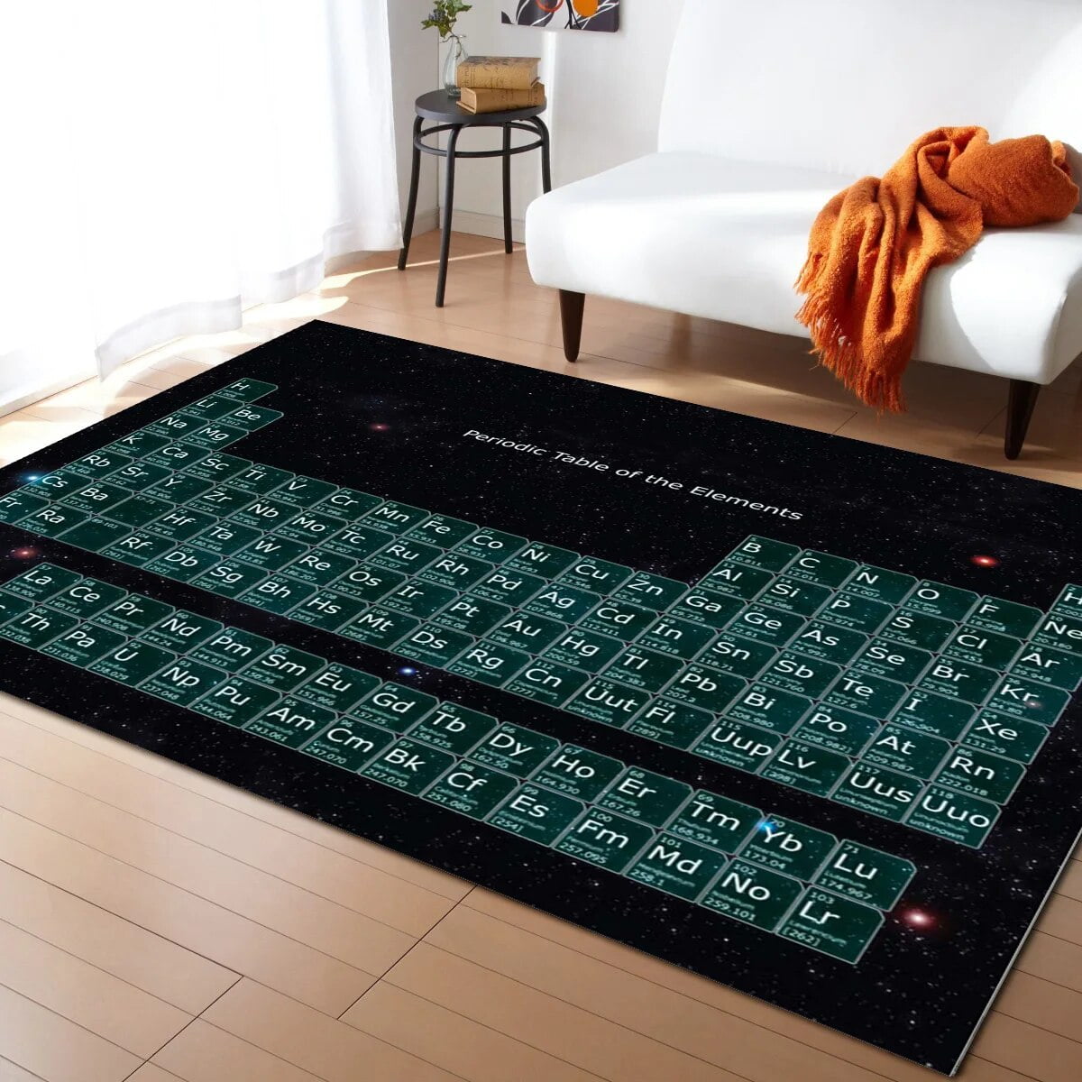 Periodic Table Of Chemistry Rugs for Bedroom Home Carpet Living Room ...