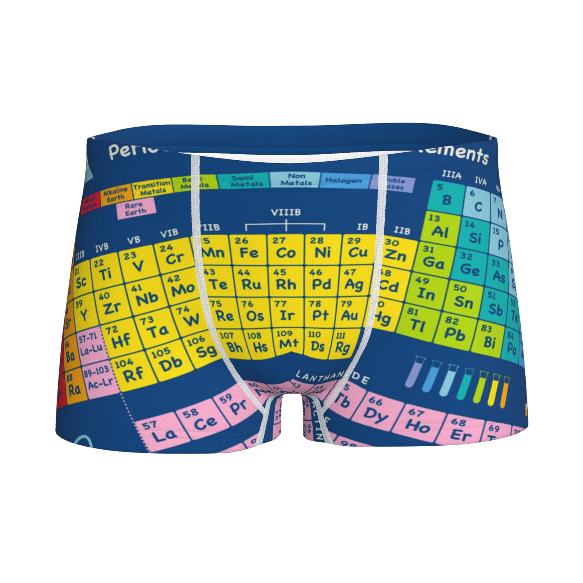 Periodic Table Of Elements Boys'100% Cotton Boxer Brief Soft Moisture ...