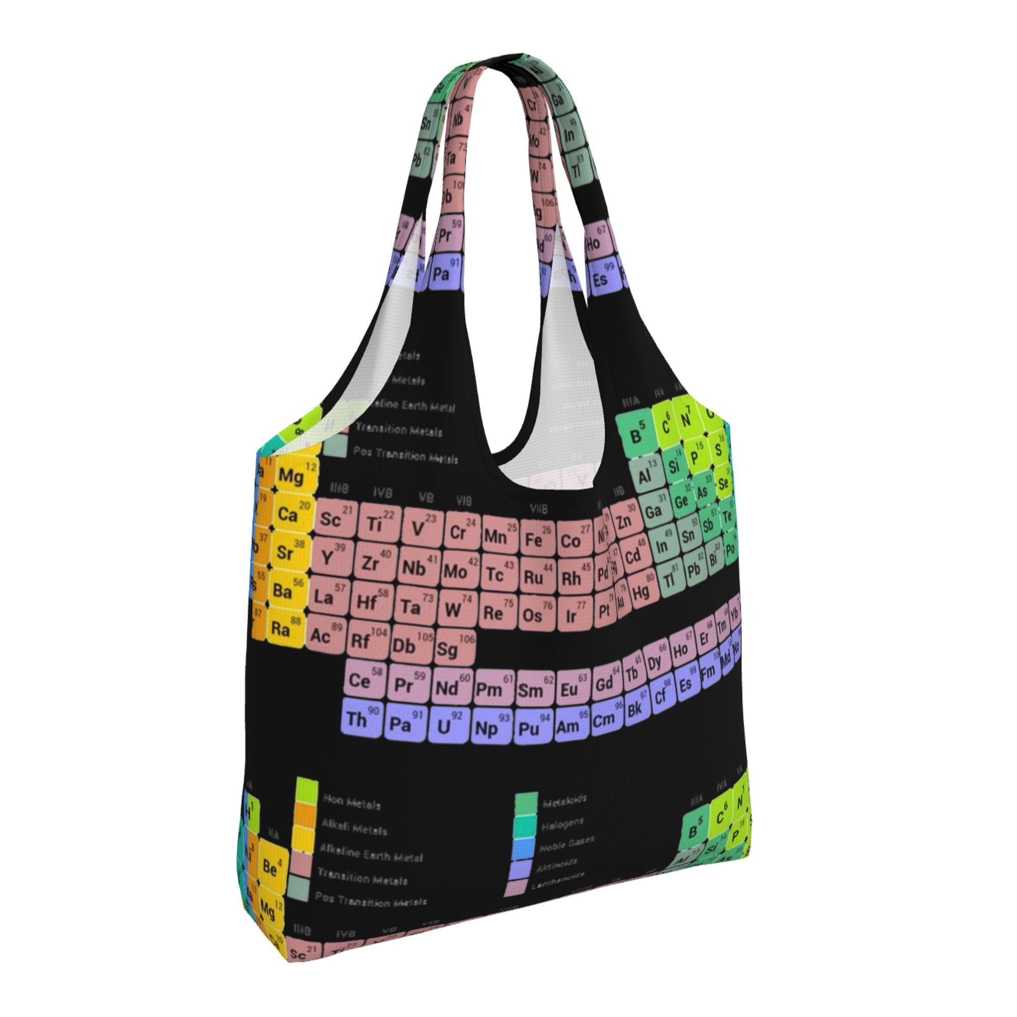 Periodic Table Of Elements Canvas Tote Pocket For Women,Totes Bag With ...