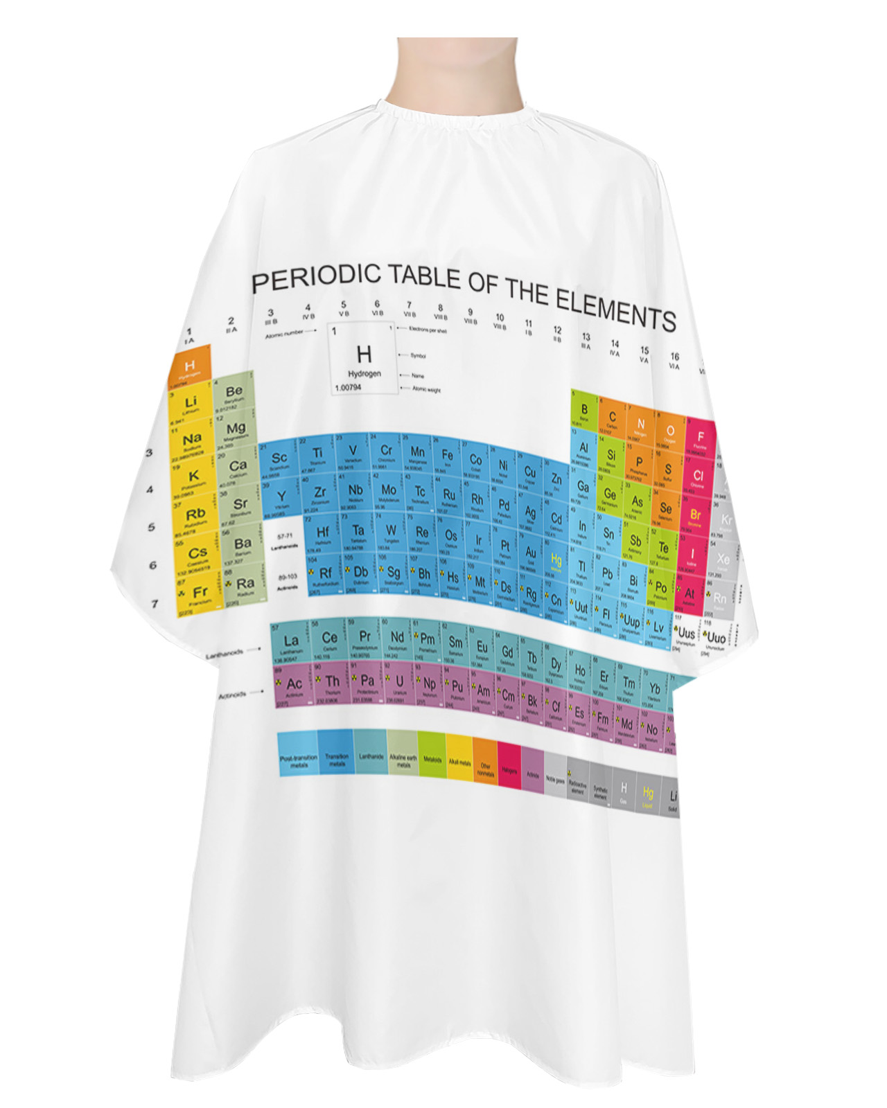 Periodic Table Of Hairdressing Waterproof Apron Hair Cutting Barber ...