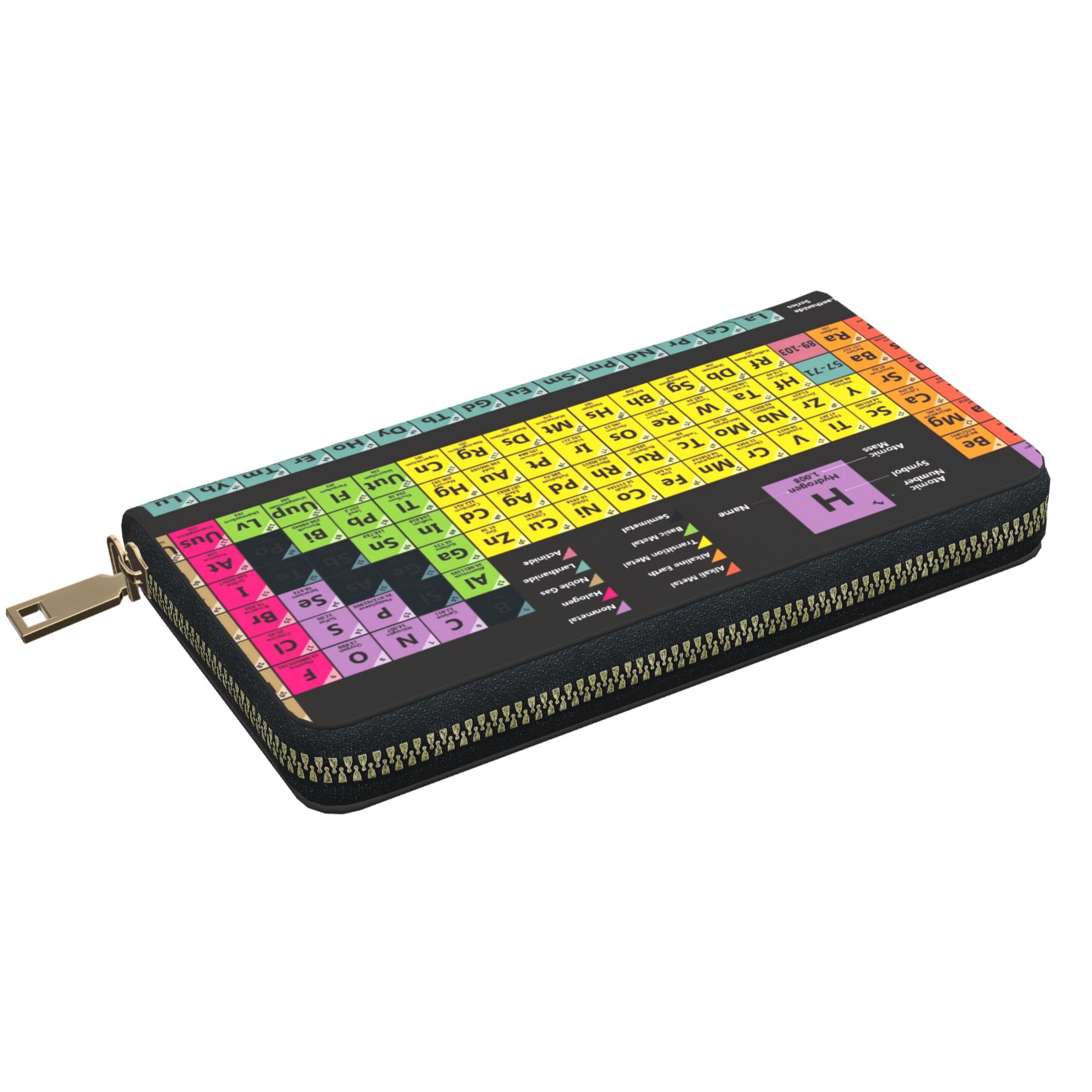 Periodic Table Of The Elements Chemistry For Women Leather Zip Phone ...