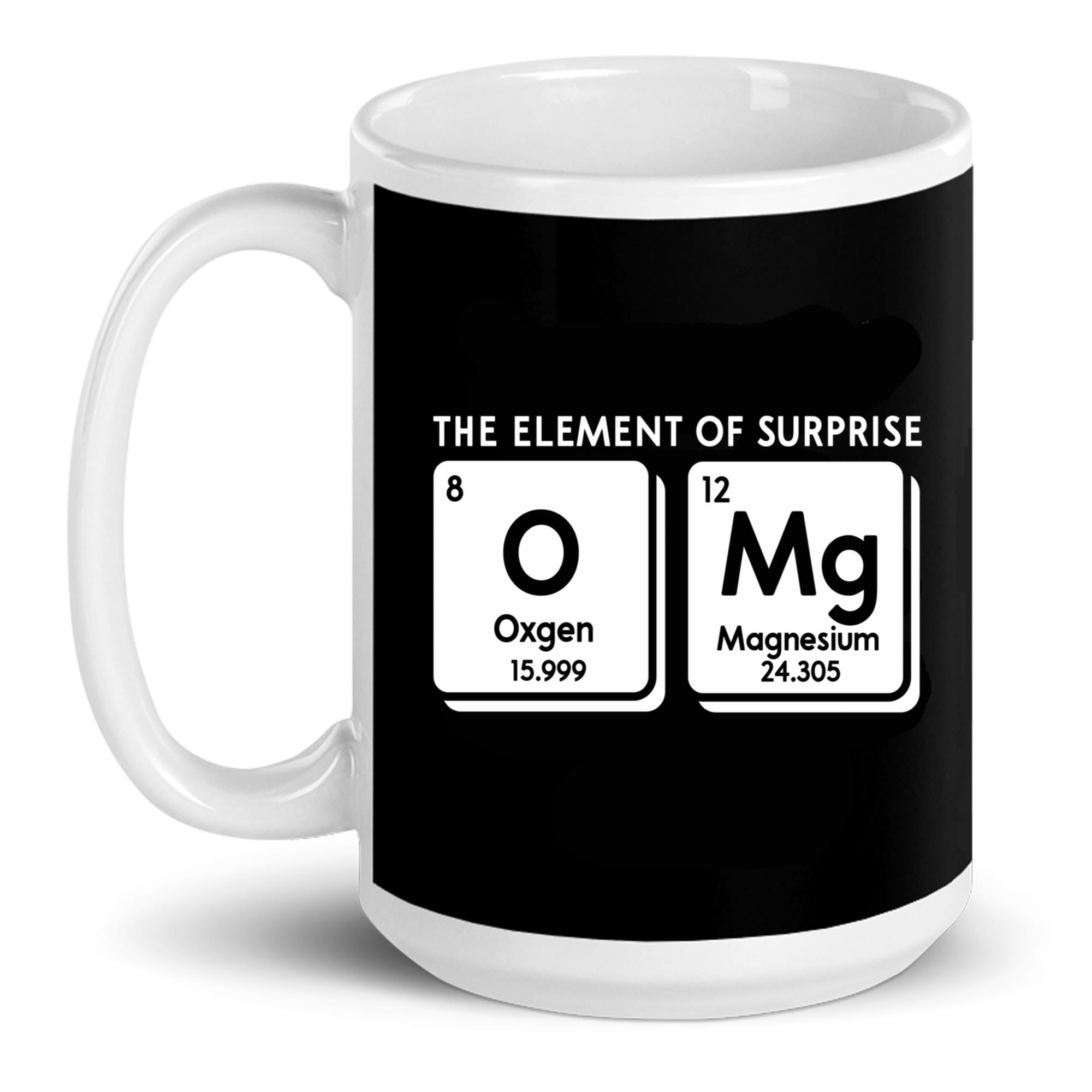 Periodic Table Omg The Element Of Surprise Funny Science Gift Ceramic ...