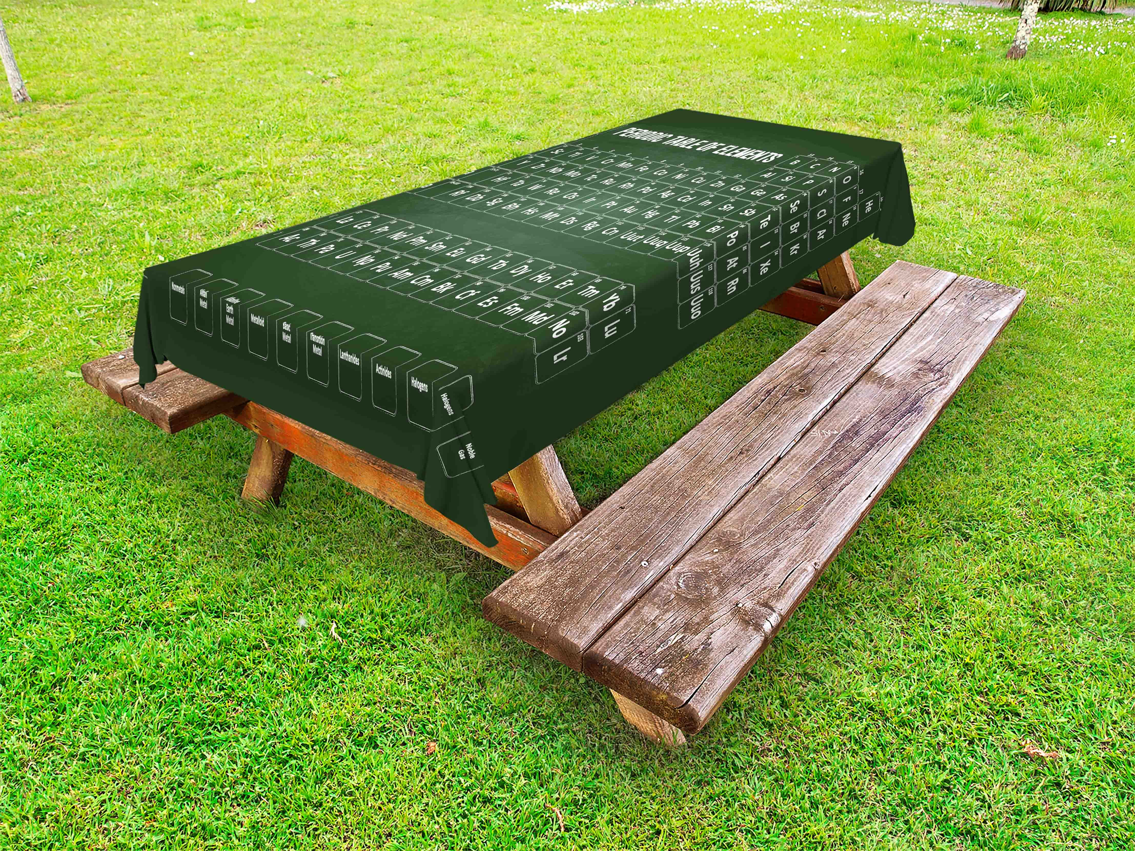 Periodic Table Outdoor Tablecloth, Chemistry Science Inspirational ...