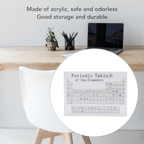 Periodic Table Real Chemical Element, Acrylic Periodic Table Display ...