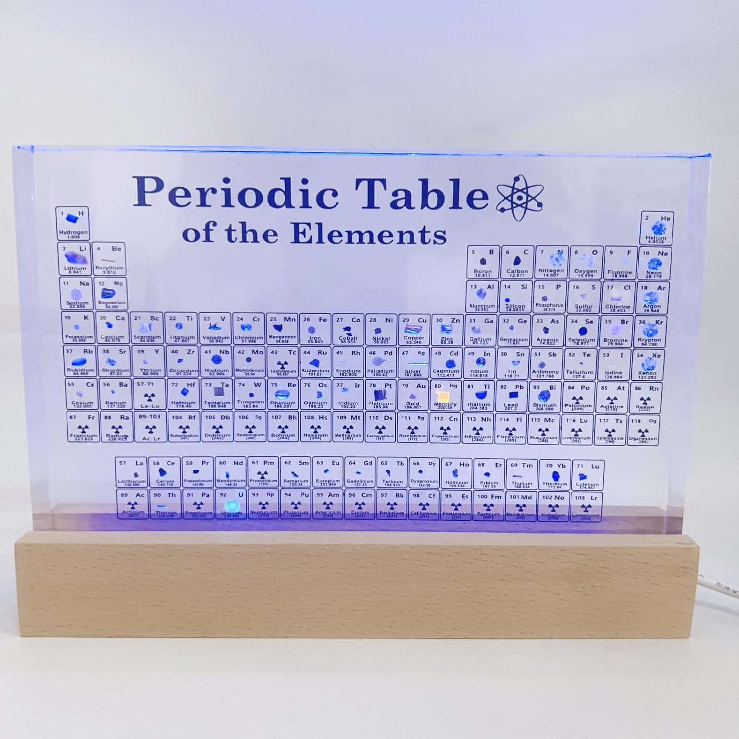 Periodic Table with Real Element Samples Inside - Great Gifts for ...