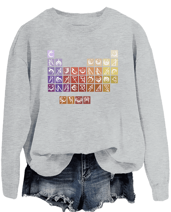 Periodic Table Sweatshirt, Periodic Table Shirt, Periodic Table TShirt ...