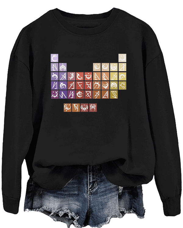 Periodic Table Sweatshirt, Periodic Table Shirt, Periodic Table TShirt ...