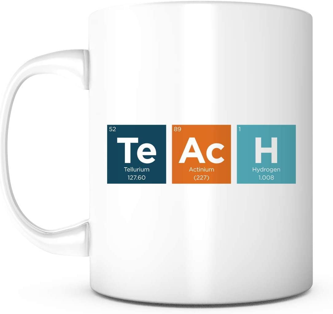 Periodic Table Teach Color Mug-Tea Mugs For Women,Fun Teacher Gifts ...