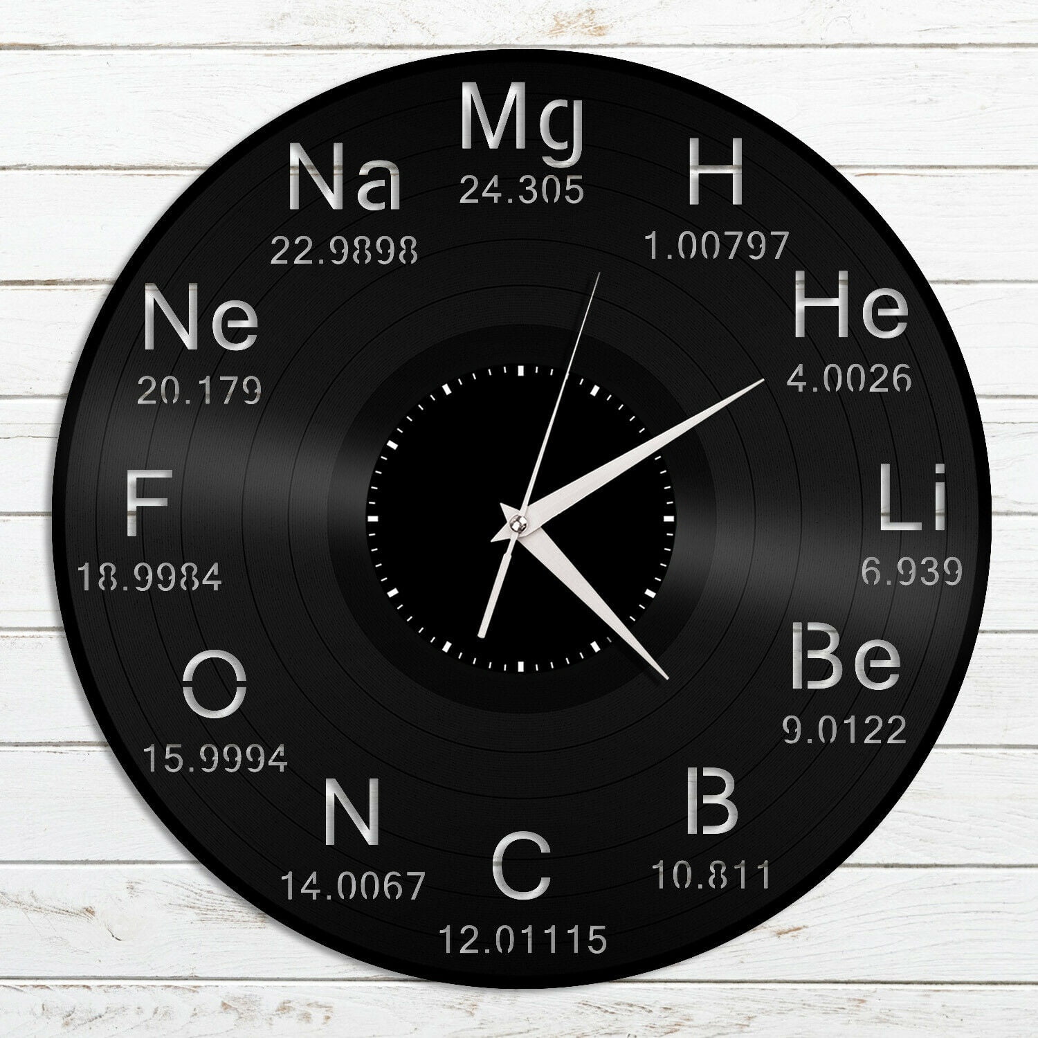 Periodic Table Vinyl Wall Clock Unique Gift for Friends Home Room ...