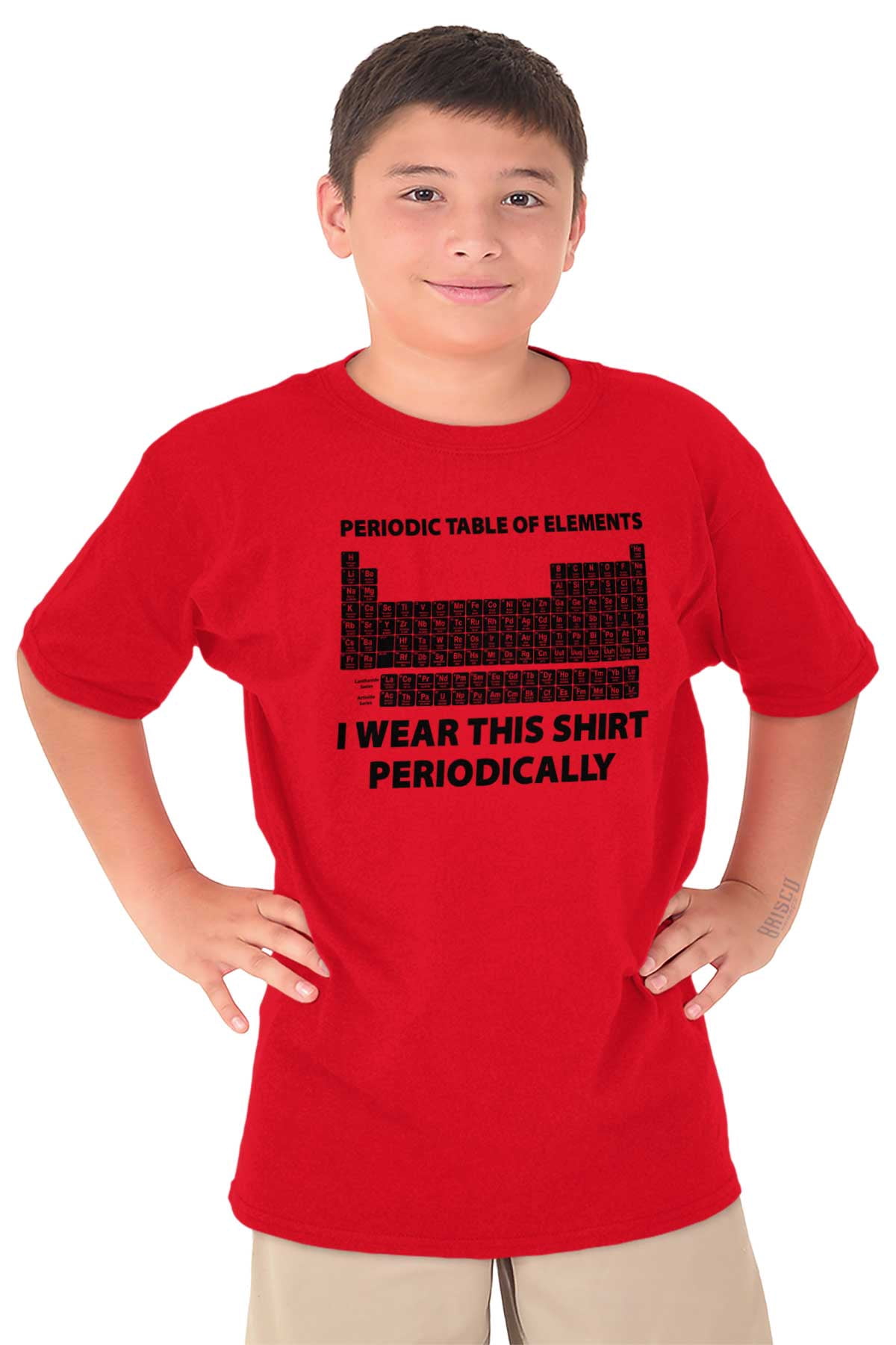 Periodic Table Wear Periodically Nerd Crewneck T Shirts Boy Girl Teen ...