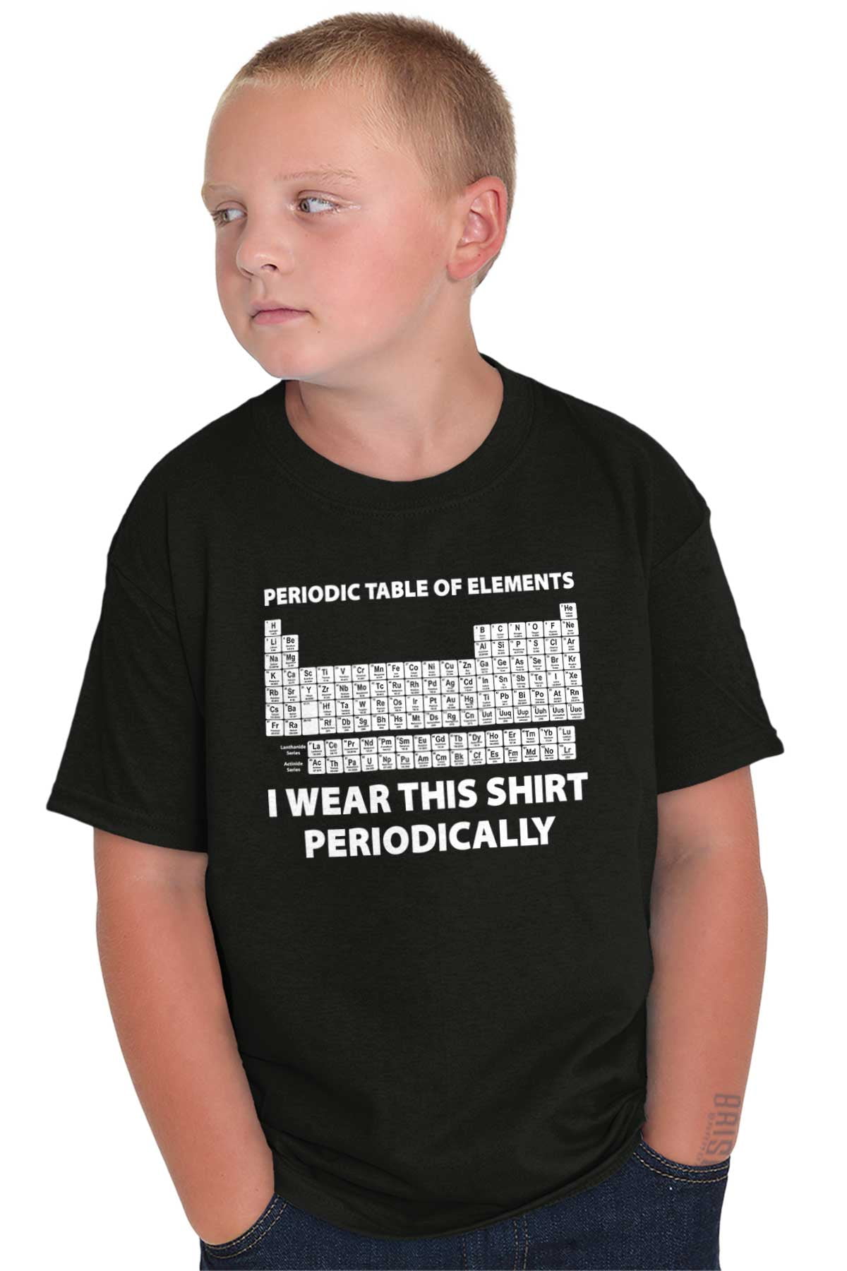 Periodic Table Wear Periodically Nerd Crewneck T Shirts Boy Girl Teen ...