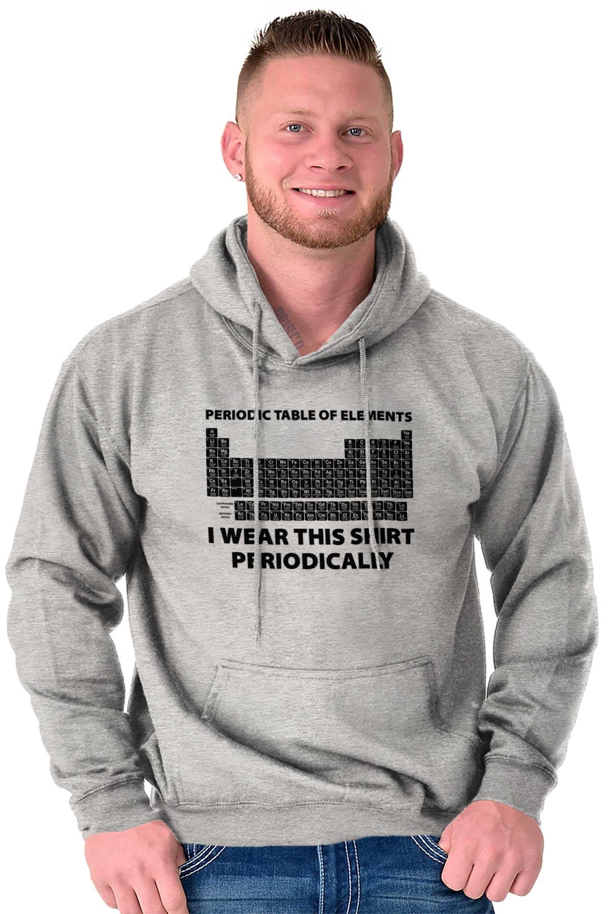Periodic Table Wear Periodically Nerd Unisex Plus Size Hoodie Brisco ...