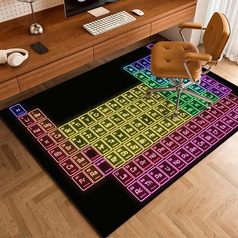 Periodic Table of Area Rug Chemistry Science Carpet Home Living Room ...