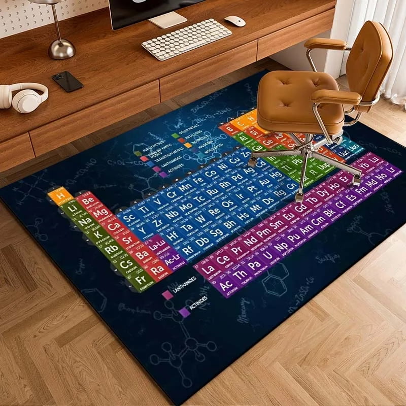 Periodic Table of Area Rug Chemistry Science Carpet Home Living Room ...