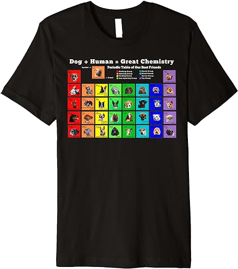 Periodic Table of Dogs Science Chemistry Premium T-Shirt - Walmart.com