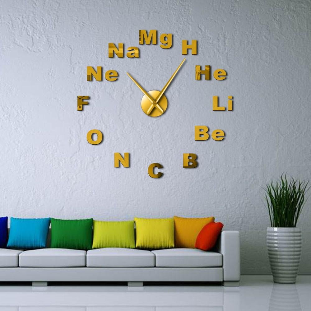Periodic Table of Elements DIY Giant Wall Clocks Chemistry Science ...